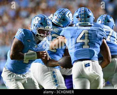 North Carolina quarterback Gio Lopez looks to pass against Charlotte ...