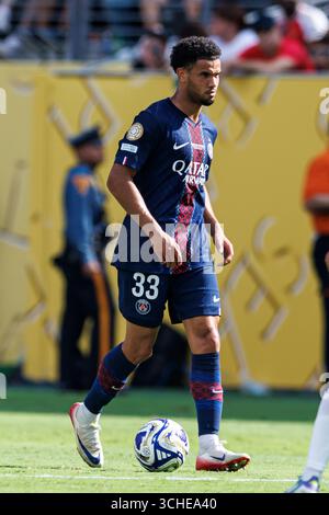 Warren Zaire Emery - PSG vs Le Havre in Parc des Princes, Paris, France ...