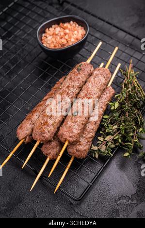Grilled Cevapcici skewers, Cevapi sausages from mince beef and pork ...