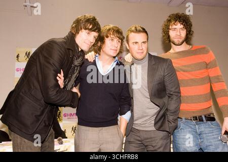 Take That at a signing at HMV, Manchester - 27 Nov November 2006 Stock ...