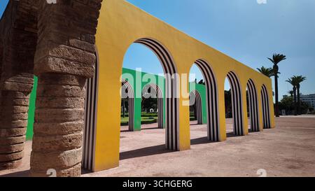 Colorful Arched Walkway in Casablanca, Morocco September 3, 2025 Stock ...