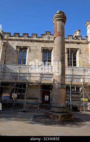 Roman Column outside of York Minster Stock Photo - Alamy