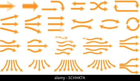 Arrows halftone showing airflow movement for ventilation, fan, or air ...