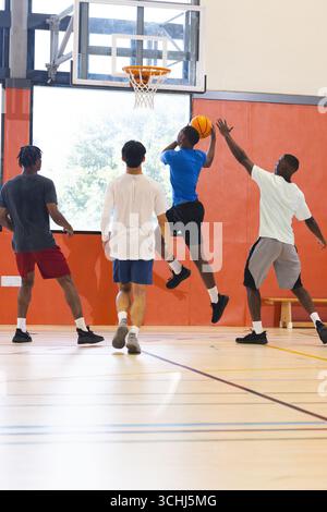 Blue and orange floor volleyball, basketball, badminton, futsal ...