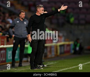 Bradford City Manager Graham Alexander [SCO] applauds the fans after ...