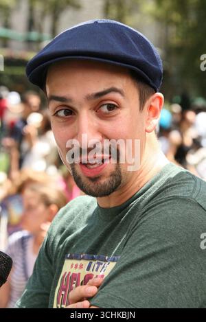 Lin-Manuel Miranda performing songs from "In the Heights" at the ...