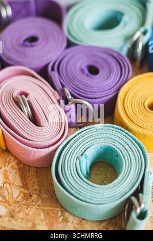 Green yoga mat or pilates mat with yoga block and Gift box with ...