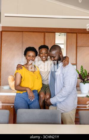 Happy family spending quality time together outdoor during fall Stock ...
