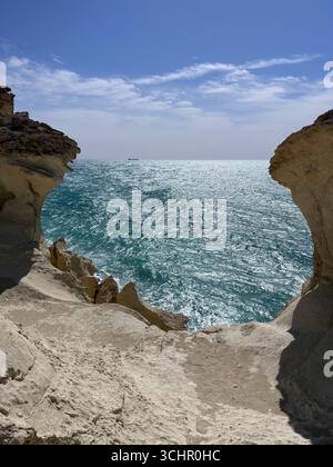 Rugged coastal views of the Southern Ocean along the Great Ocean Drive ...