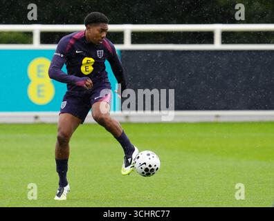 England's Myles Lewis-Skelly during a training session at St George's ...