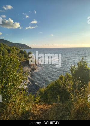 Agropoli beach on the Cilentan coast, Italy Stock Photo - Alamy