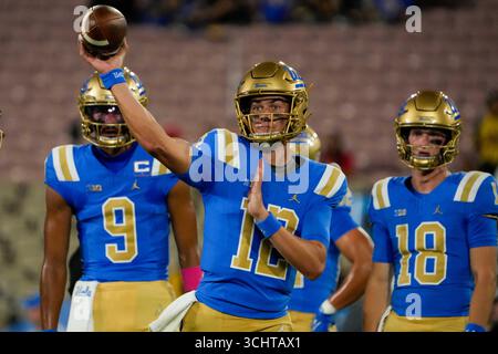 UCLA quarterback Luke Duncan (12) runs with the ball during the second ...