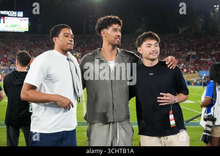 Minnesota Timberwolves guard Johnny Juzang (9) stands on the court ...