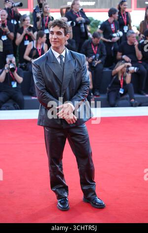 Miguel Herran attends the "Duse" red carpet during the 82nd Venice ...
