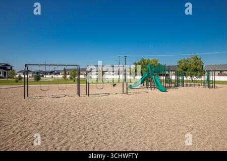 Ground photo of Prairie Oasis Park featuring play areas, walking trails ...