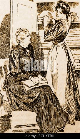 English Domestic scene Victorian times / early 1900s. - Circa 1900 ...