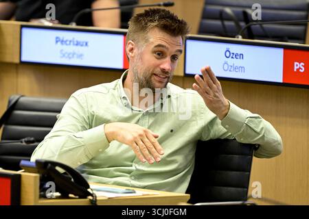 PS' Martin Casier pictured during a plenary session of the parliament ...