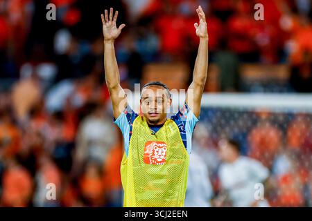 Netherlands' Xavi Simons during a World Cup 2026 group G qualifying ...
