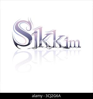 ice typography word text effect frozen ice cubes vector illustration ...
