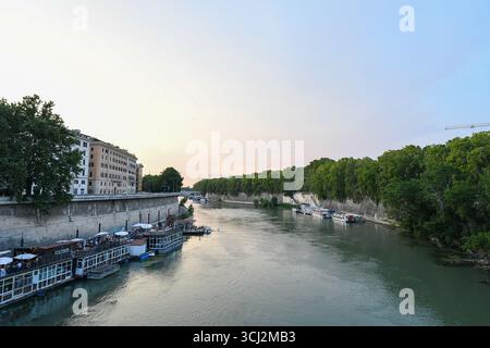 Panoramic view of the churches, domes, rooftops and chimneys of ...