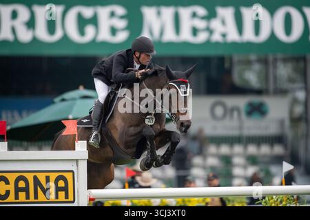 Kyle KING (USA) riding KAYENNE Z during the Day 5 of the 64th CHI of Geneva on December 14, 2025 ...