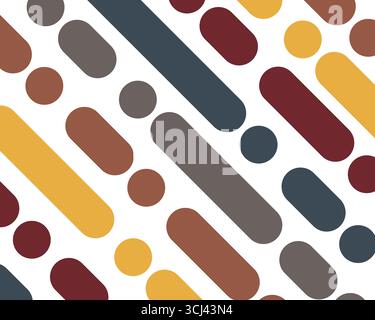 Colorful blue, red and yellow rectangles abstract pattern on white ...