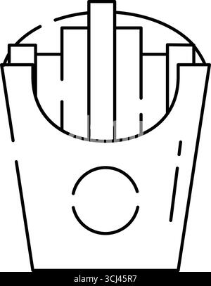 Fry meat box icon outline vector. Chicken food. Hot food Stock Vector ...