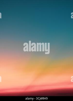 A scenic view of beautiful dusk visible on the horizon of the beach ...