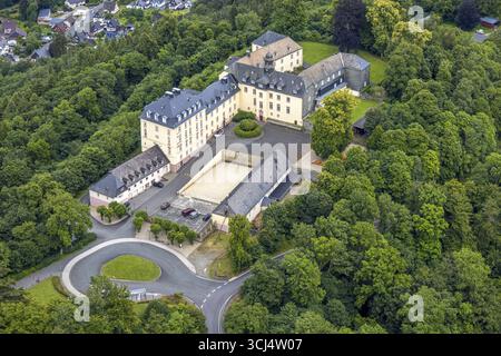Aerial view, Wittgenstein Castle in the forest, Wittgenstein Art, Bad ...