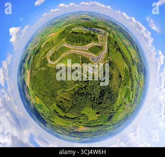 Aerial view, Bilster Berg race track, test track and presentation track ...
