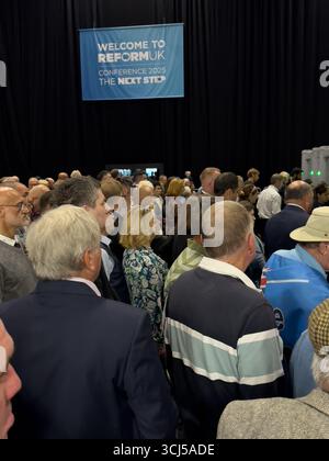 Birmingham NEC. Friday 5th September 2025. Nigel Farage Leader of the ...