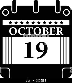 October 19 calendar icon - day of month Stock Vector Image & Art - Alamy
