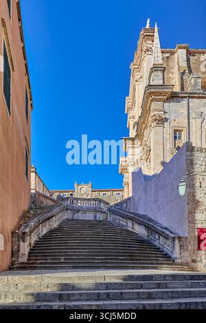 The Jesuit Stairs, grand staircase with 136 steps connecting Gundulic ...