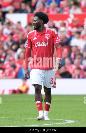 Ola Aina of Nottingham Forest during the Premier League match West Ham ...