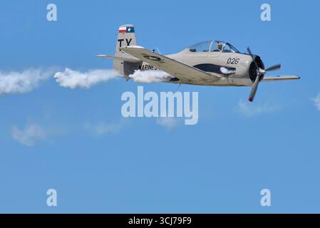 2025 Cleveland Air Show Marine Corp Prop training plane Stock Photo - Alamy