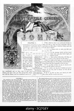 Illustration of the Title Page of the First Epistle of Paul the Apostle ...