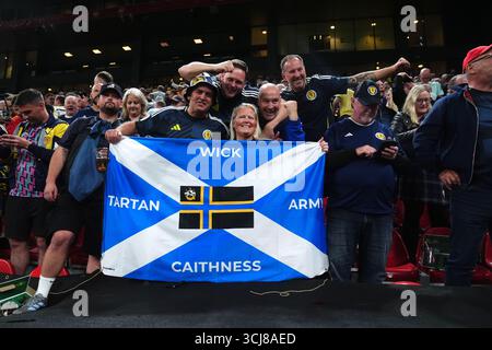 Scotland fans celebrate following the FIFA World Cup Group C match at ...