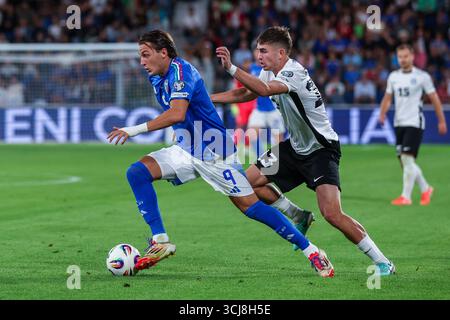 Mateo Retegui of Italy seen in action during the European qualifier ...