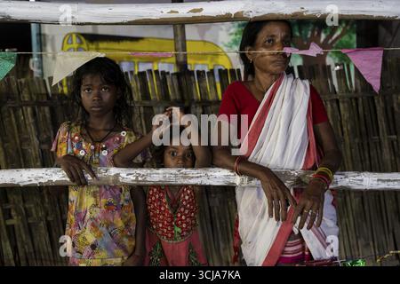 Members of the tea tribe community celebrate the vibrant Karam Festival ...