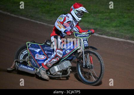 Jake Mulford of Redcar Bears out in front during Heat 14 of the Cab ...
