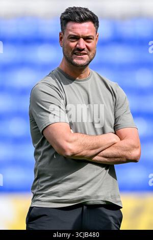 Manager Johnnie Jackson (Manager AFC Wimbledon) looks on during the EFL ...