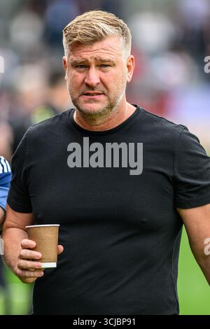Karl Robinson, Head Coach of Salford City FC during the Emirates FA Cup ...