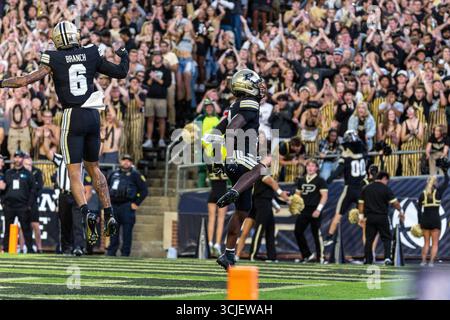 Purdue wide receiver Nitro Tuggle (0) during an NCAA football game on ...