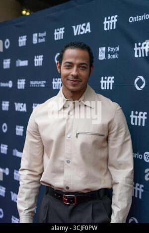 Daryl McCormack attends the premiere of "Wake Up Dead Man: A Knives Out ...