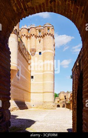Castle of Coca, 15th Century Gothic Mudejar Style, Spanish Mudejar ...
