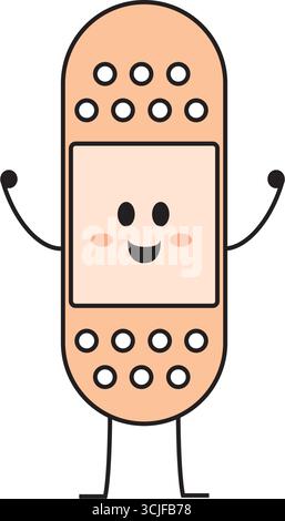 Medical plaster isolated on transparent background illustration Stock ...