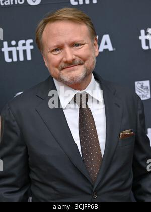 Rian Johnson attends the premiere of "Knives Out" at Regency Village ...