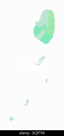 St. Vincent map. Geometric style country outline. Pleasant violet ...