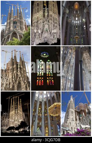 Famous architecture masterpiece Sagrada Familia in Barcelona, Spain ...