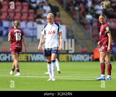 LONDON, ENGLAND - Josefine Rybrink of Tottenham Hotspur Women in action ...